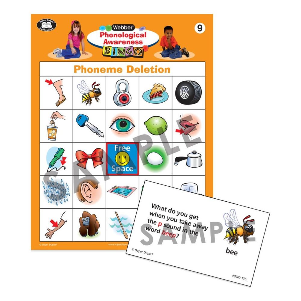 Webber® Phonological Awareness Bingo | Speech Therapy | Canada ...
