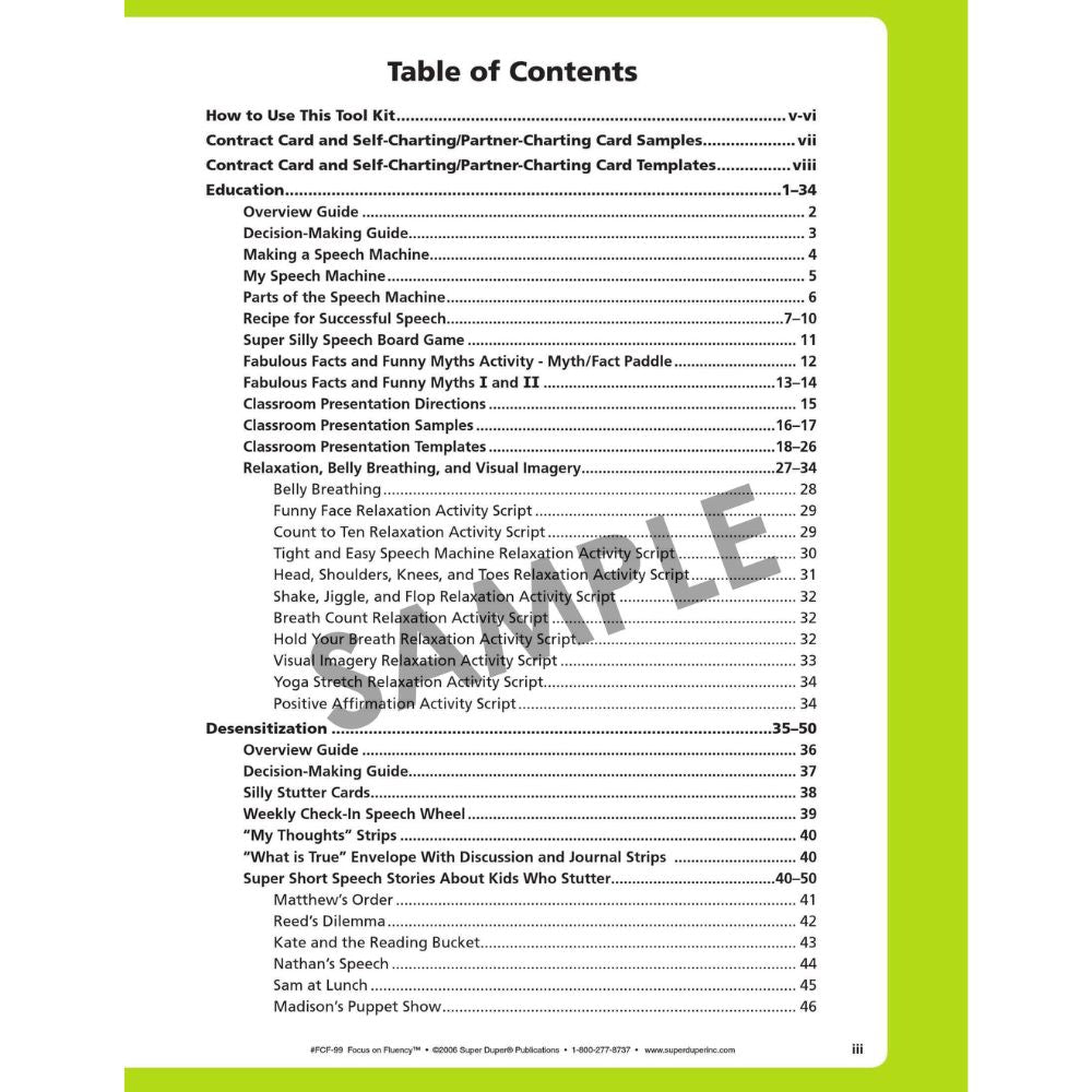 Focus on Fluency™ | Stuttering Therapy Tool Kit for SLPs | Canada ...
