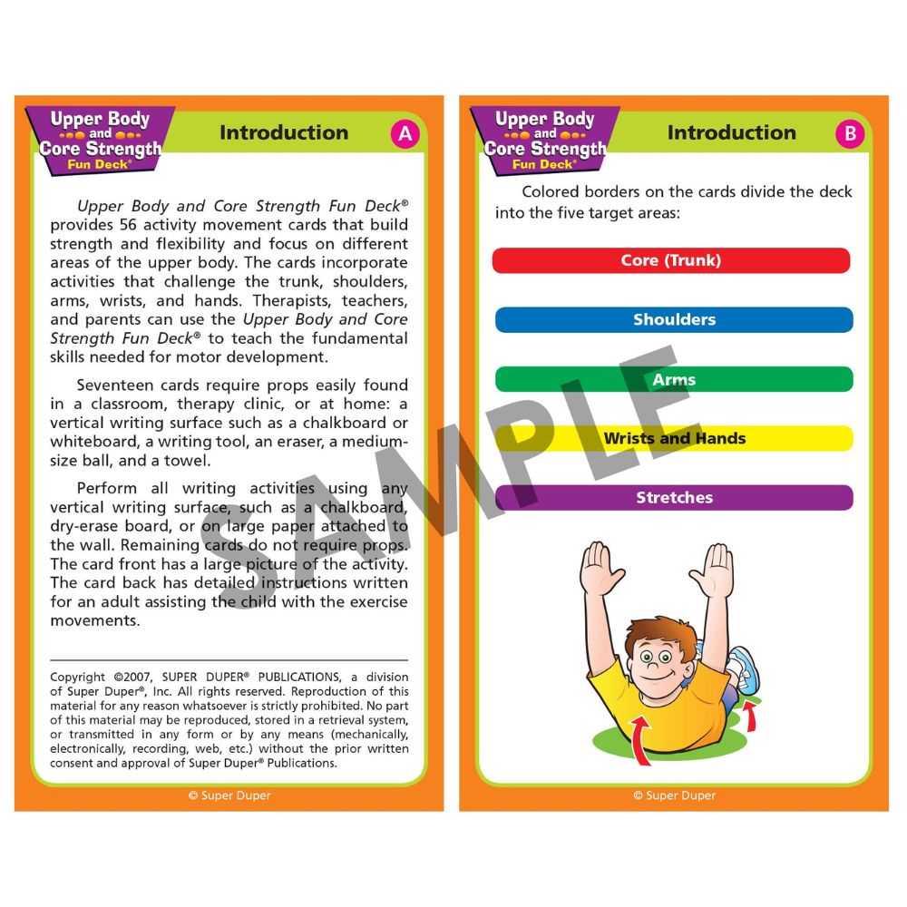 Upper Body And Core Strength Fun Deck | Canada – Rejuvenate Resources