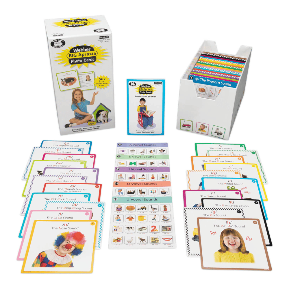 Webber BIG Apraxia Photo Cards | Motor Speech & Articulation ...