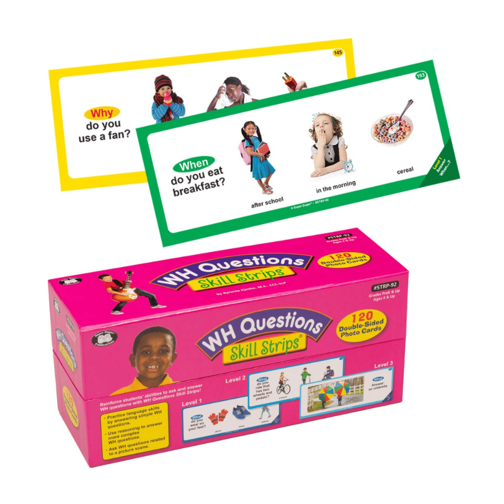 WH Questions Skill Strips® | Photo Cards | 3 Skill Levels – Rejuvenate ...